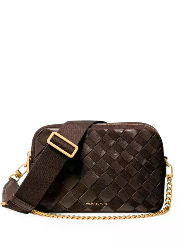 Michael Kors Medium Bryant Woven Double-zip Crossbody Bag