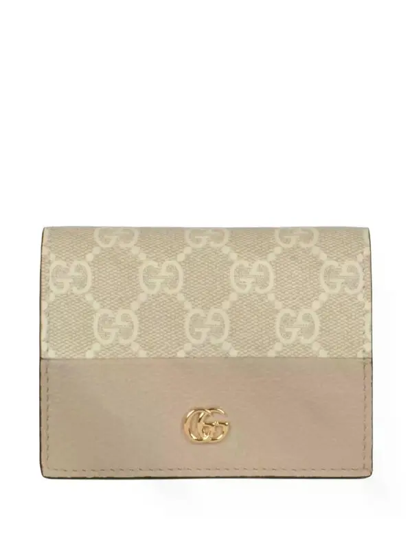 Gucci Mini Gg Marmont Bi-colour Leather Wallet
