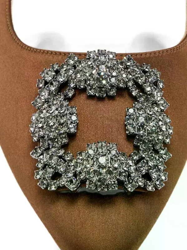 Manolo Blahnik Hangisibar Crystal-buckle Pumps