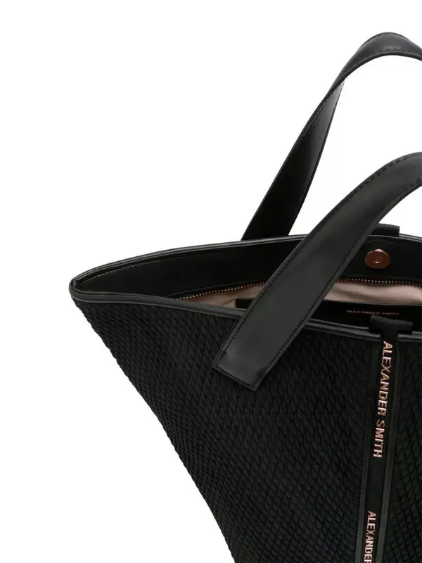 ALEXANDER SMITH Medium Lauren Logo-embellishment Tote Bag