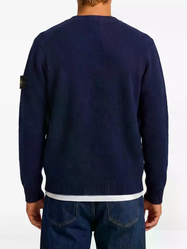 Stone Island Logo-patch V-neck Cardigan