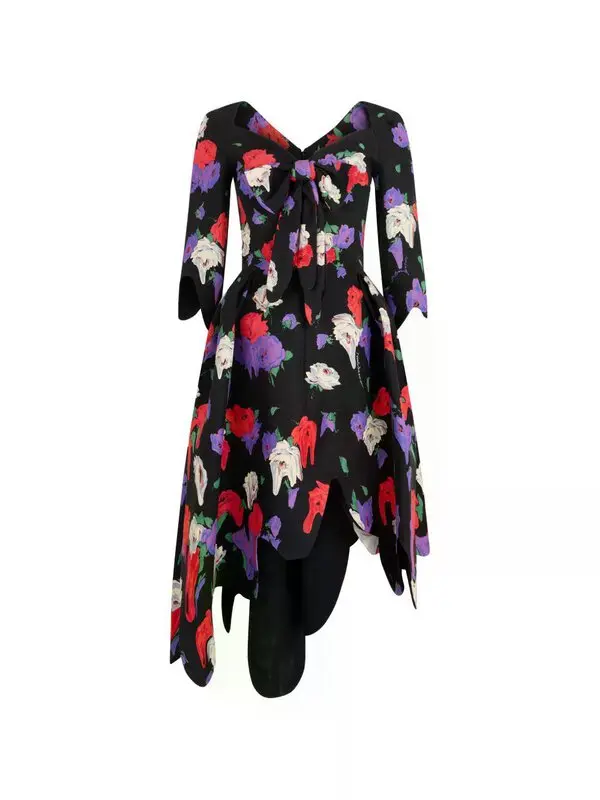 Moschino Floral-print Asymmetric Dress