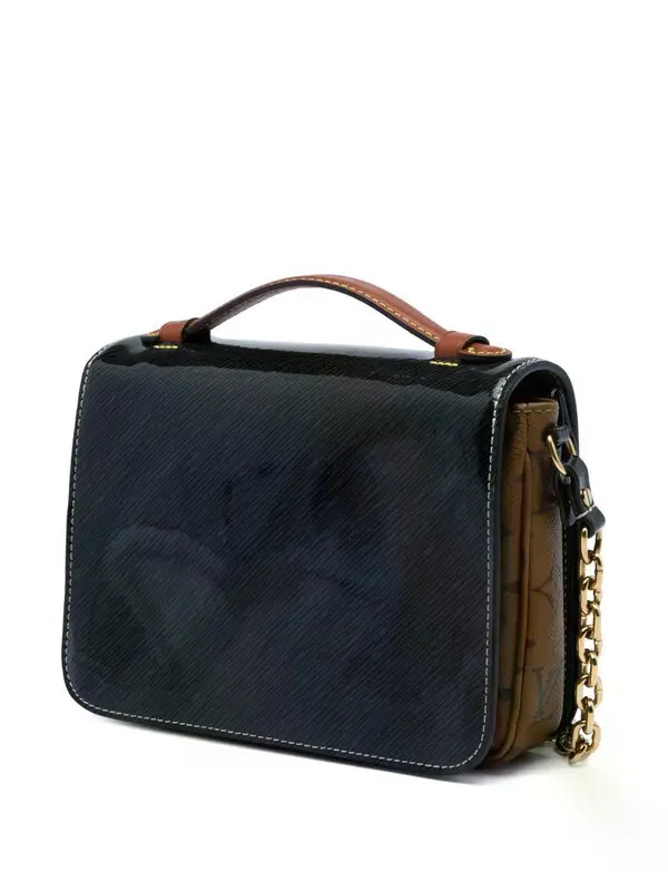 LOUIS VUITTON 2017 Shiny Epi And Monogram Reverse Mini Pochette Metis Satchel