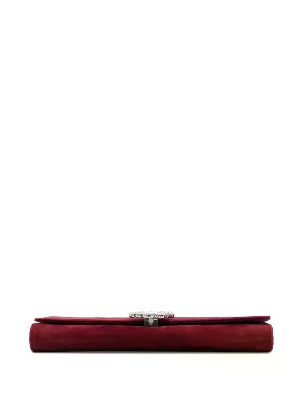 Gucci 2016-2026 Suede Crystals Broadway Clutch Bag