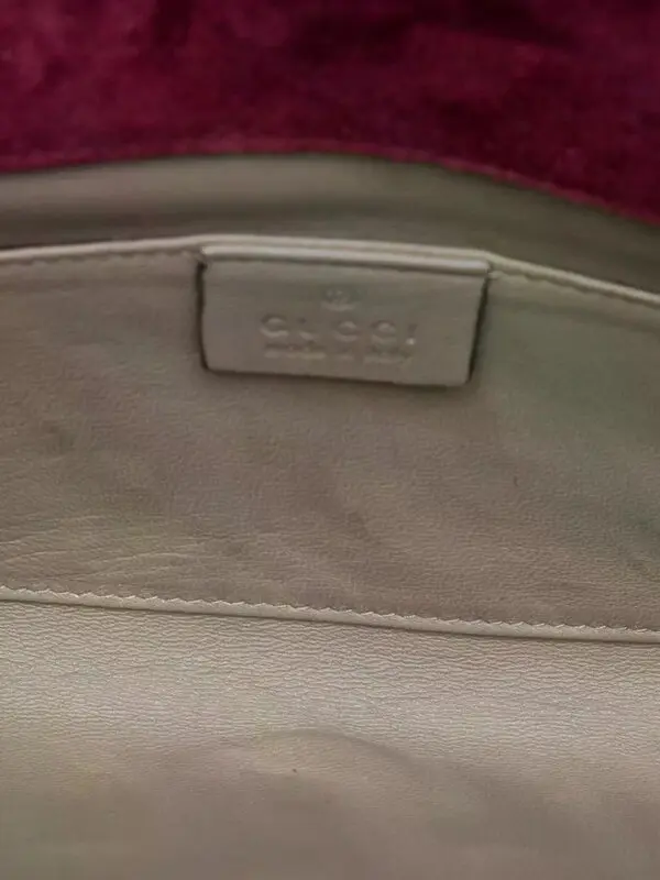 Gucci 2016-2026 Suede Crystals Broadway Clutch Bag