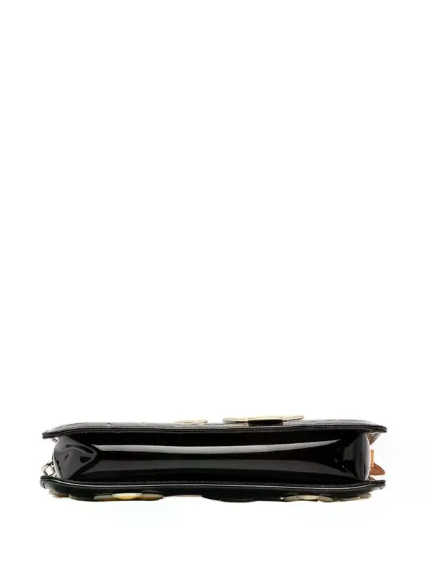 LOUIS VUITTON 2002 Monogram Vernis Lexington Fleurs Pochette Shoulder Bag