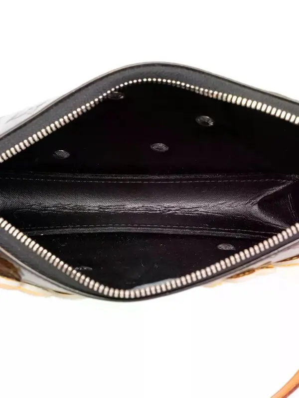 LOUIS VUITTON 2002 Monogram Vernis Lexington Fleurs Pochette Shoulder Bag