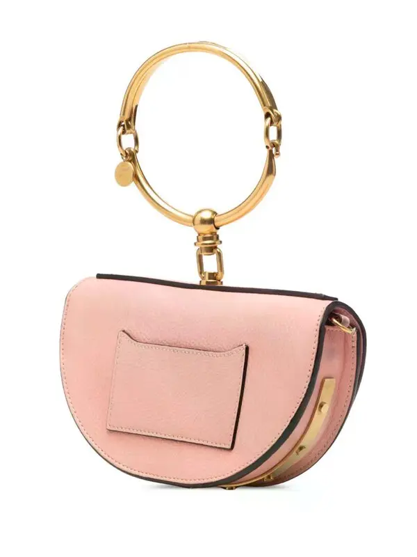 Chloé 2017 Small Leather Nile Bracelet Minaudiere Satchel - Pink