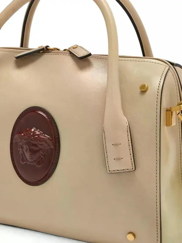 Versace Medium Romy Leather Tote Bag