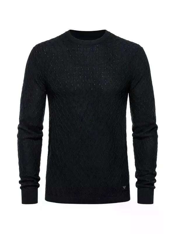 Emporio Armani Textured Virgin-wool Sweater