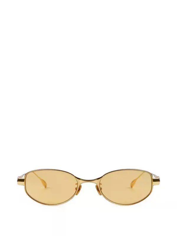 PROJEKT PRODUKT Nd3 Oval-frame Sunglasses - Gold