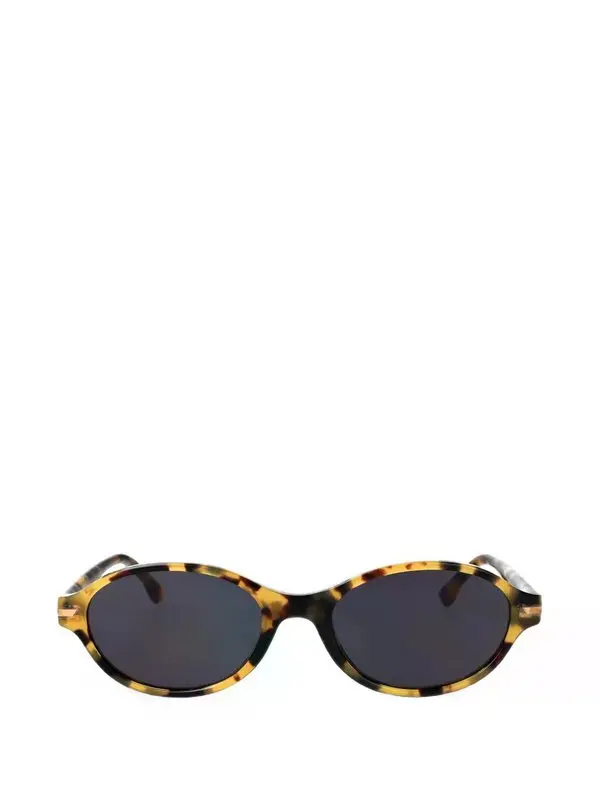 Victoria Beckham Oval-frame Sunglasses - Brown