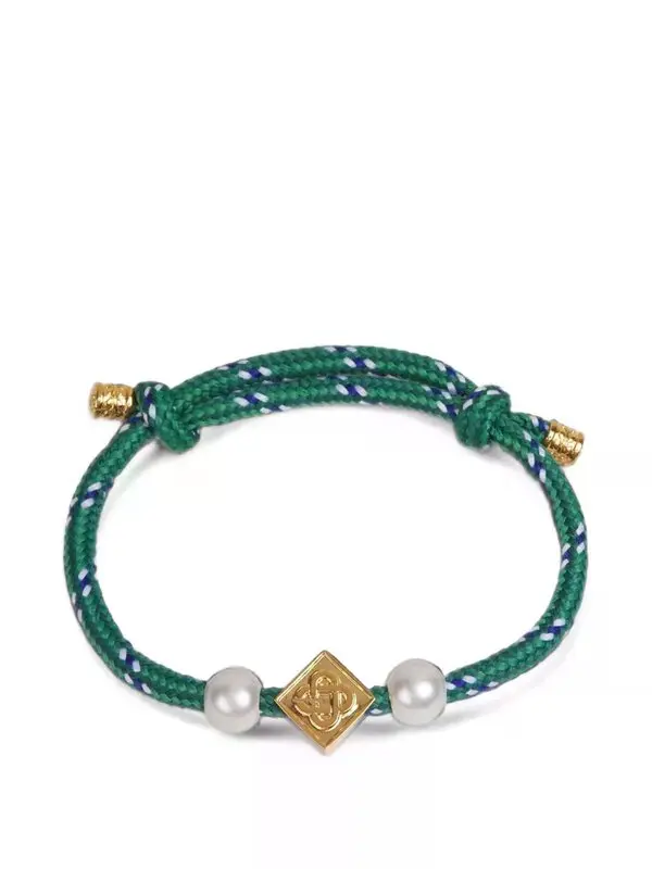 Casablanca Logo-plaque Faux-pearl Bracelet