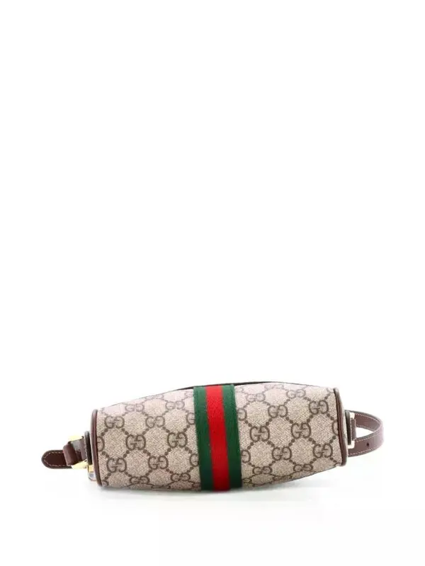 Gucci Ophidia Shoulder Bag Gg Coated Canvas Mini Crossbody Bag - Brown