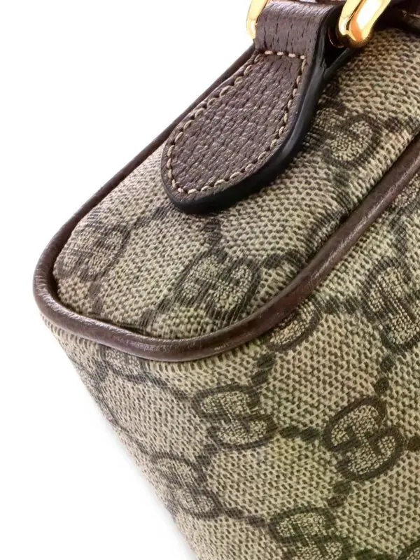 Gucci Ophidia Shoulder Bag Gg Coated Canvas Mini Crossbody Bag - Brown