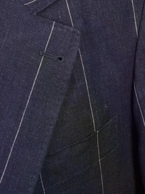 Brunello Cucinelli Pinstripe-pattern Peak-lapel Suit