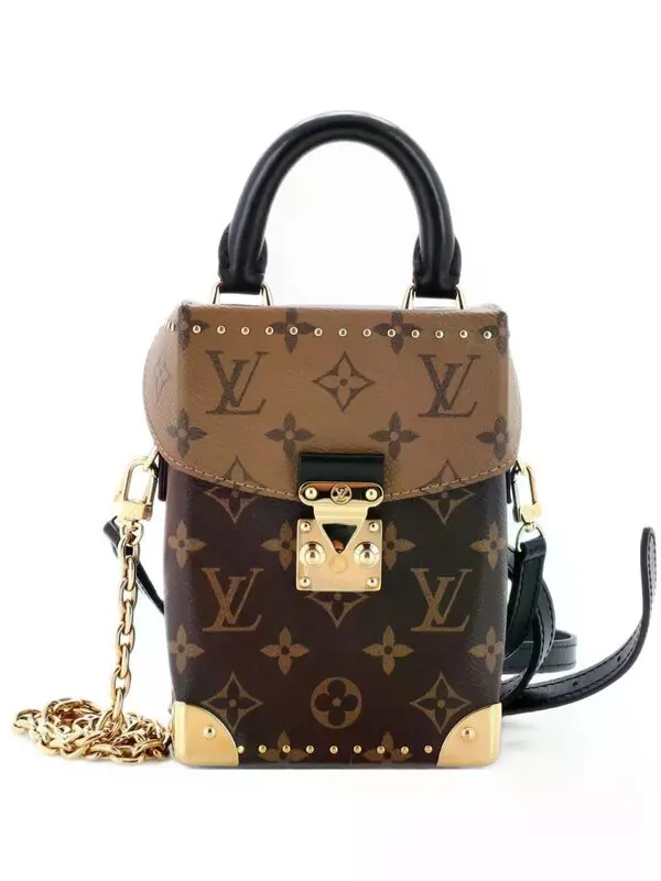 LOUIS VUITTON Camera Box Nm Handbag Studded Reverse Monogram Canvas Crossbody Bag