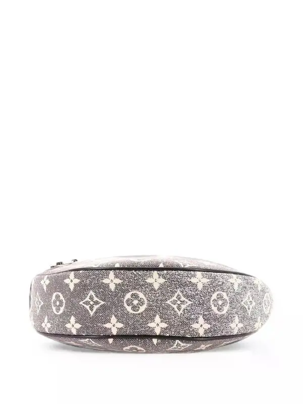 LOUIS VUITTON Loop Handbag Monogram Jacquard Denim Hobo Bag - Metallic