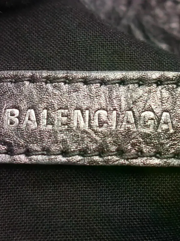 Balenciaga 2018-2026 Metallic Leather Crush Tote Bag
