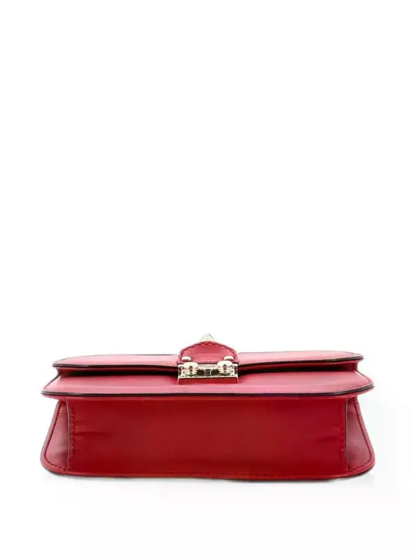 Valentino Garavani Glam Lock Leather Small Shoulder Bag