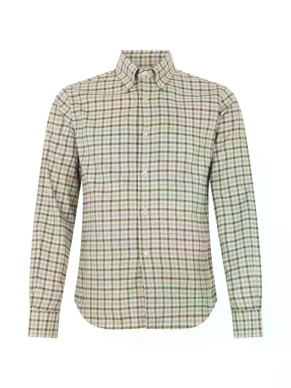 Fedeli Check-pattern Long-sleeve Shirt