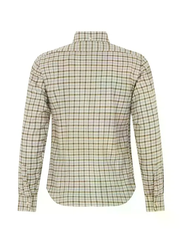 Fedeli Check-pattern Long-sleeve Shirt