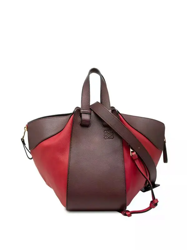 Loewe 2017 Small Bicolor Calfskin Hammock Bag Satchel