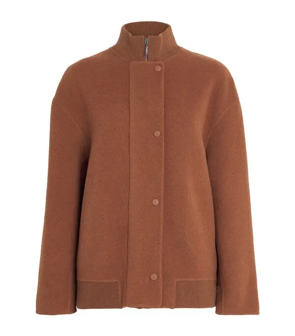Max Mara Wool-blend Zip-up Coat