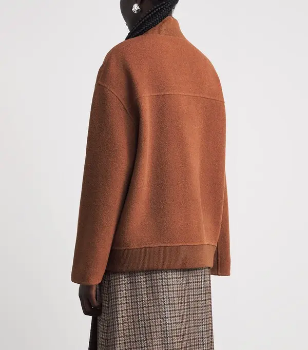Max Mara Wool-blend Zip-up Coat