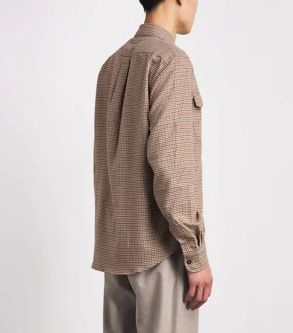 Sease Brushed Cotton Flannel Military Shirt