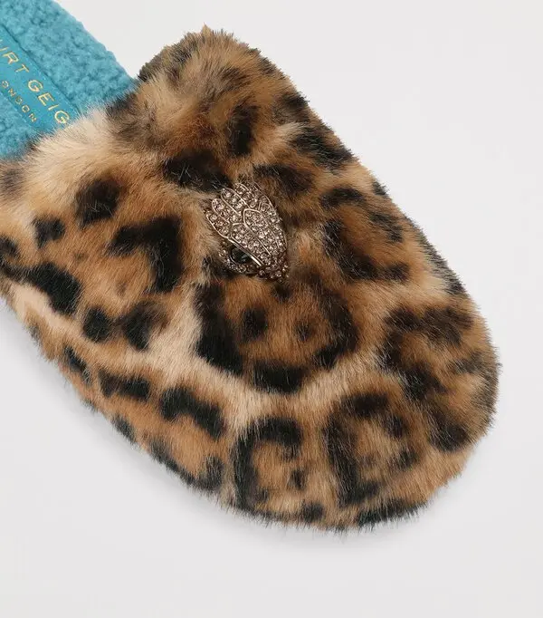 Kurt Geiger Leopard Kensington Slippers