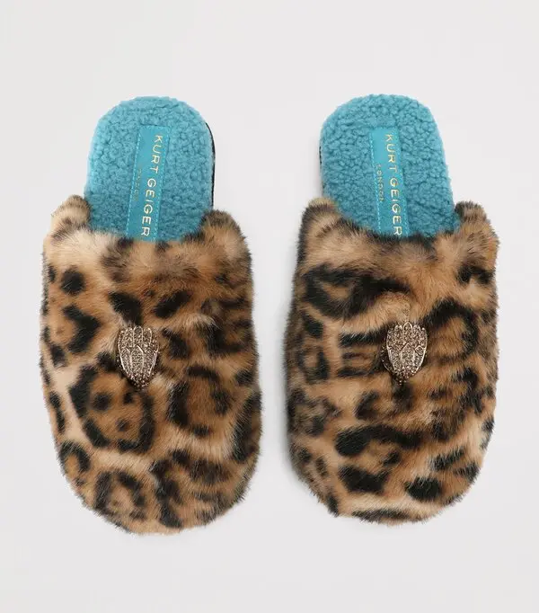 Kurt Geiger Leopard Kensington Slippers