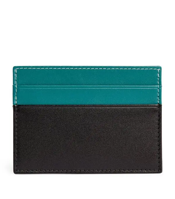 ETTINGER Leather Sterling Flat Card Holder