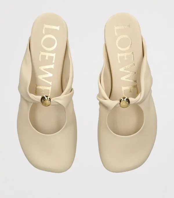 Loewe Leather Pebble Mules