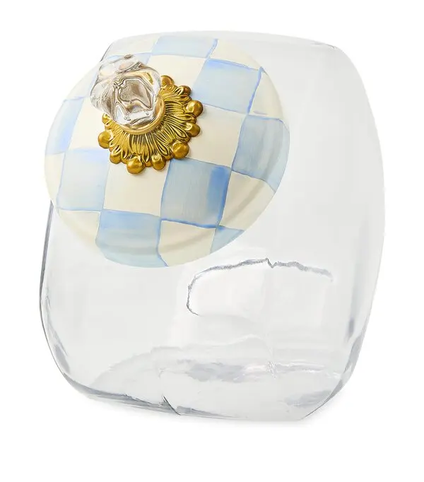 MACKENZIE-CHILDS Sky Check Cookie Jar