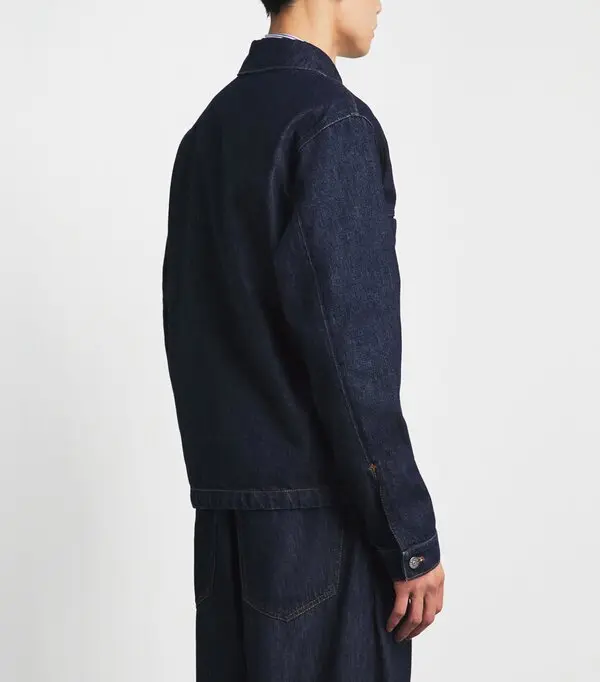 Stone Island Denim Biker Jacket