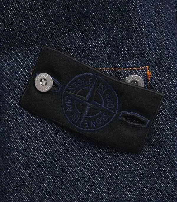Stone Island Denim Biker Jacket