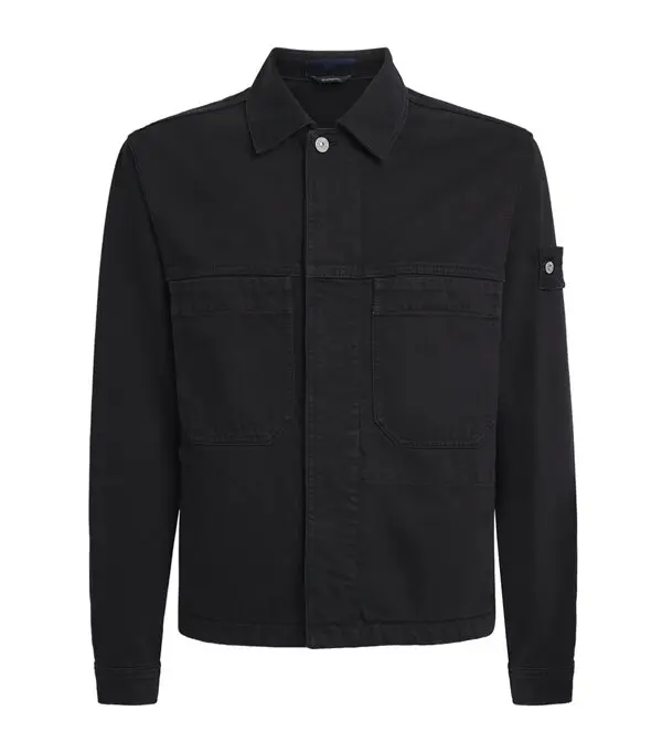 Stone Island Denim Biker Jacket