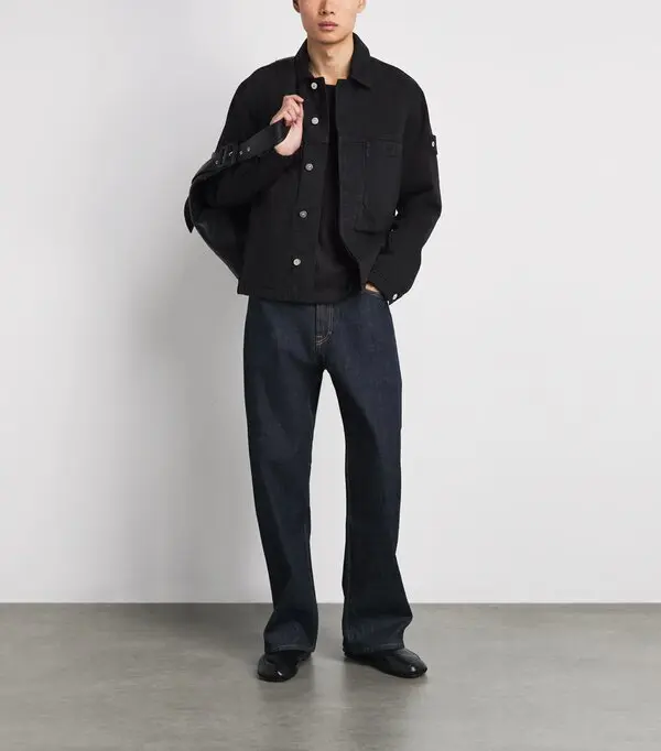 Stone Island Denim Biker Jacket