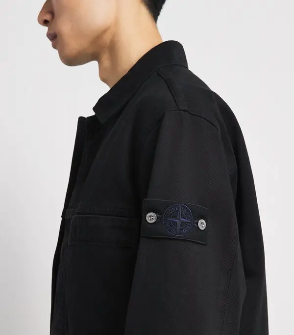 Stone Island Denim Biker Jacket