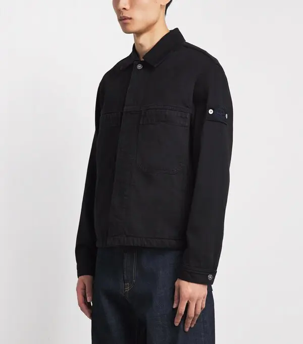 Stone Island Denim Biker Jacket