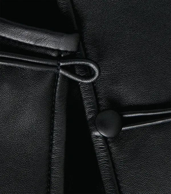 ST. AGNI Cocoon Leather Jacket