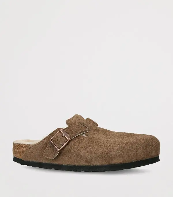 BIRKENSTOCK Shearling Boston Clogs