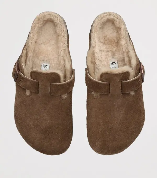 BIRKENSTOCK Shearling Boston Clogs