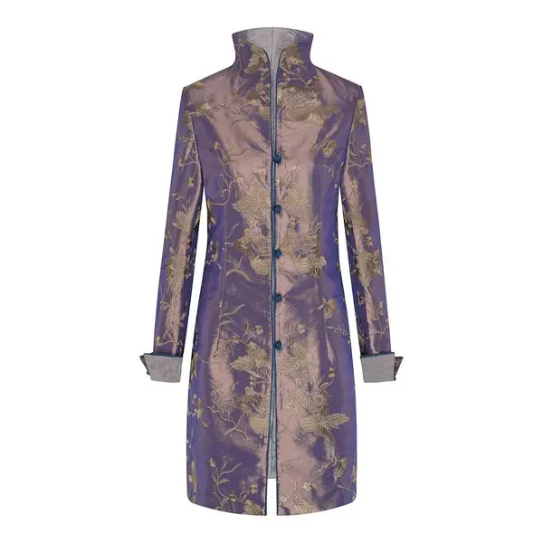 BEATRICE VON TRESCKOW Bronze Teal Embroidered Holden Jacket