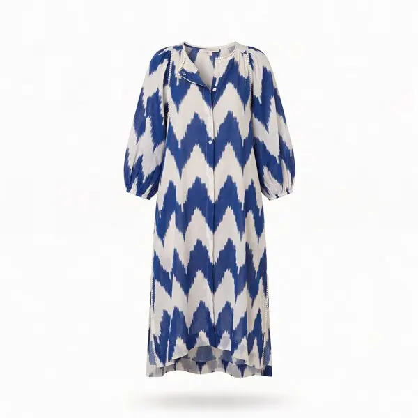 Adrift Clothing Mandy Tunic Dress In Chevron