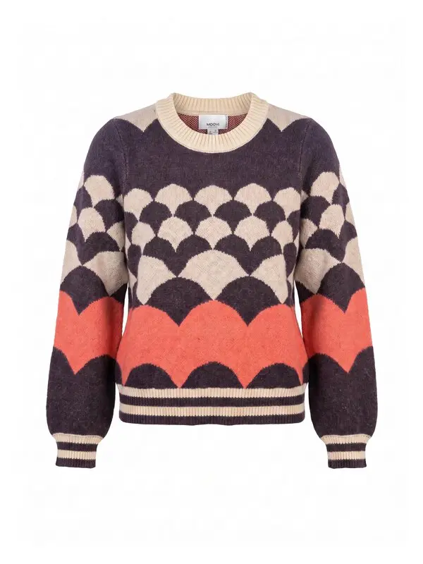 NOOKI DESIGN Mabel Knit Jumper Chocolate Mix
