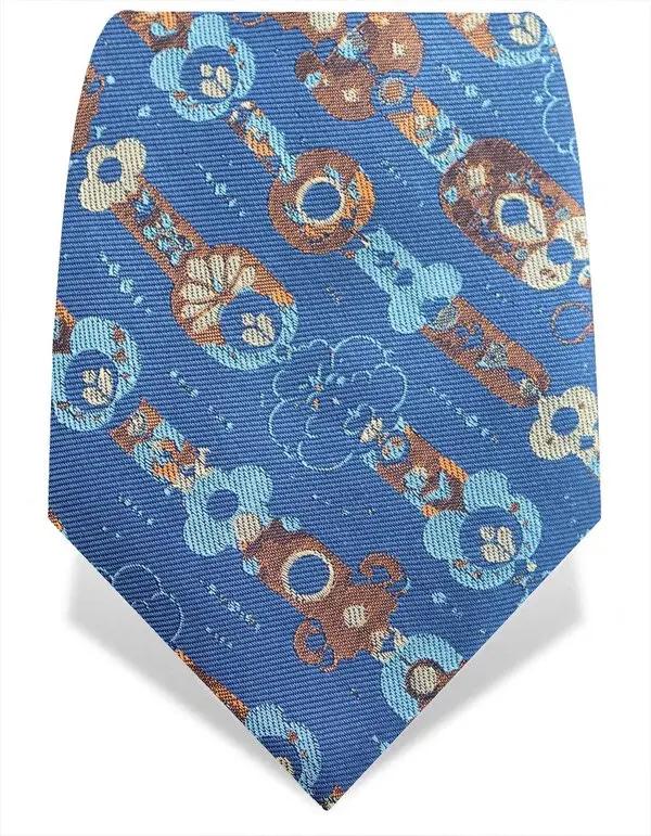 GRESHAM BLAKE Retro Stripe Silk Tie