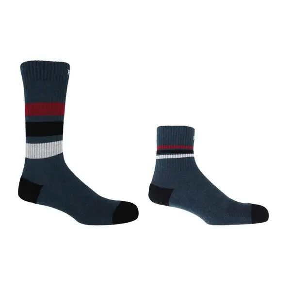 PEPER HAROW - MADE IN ENGLAND Striped Navy Luxury Sports Socks Bundle - Blue