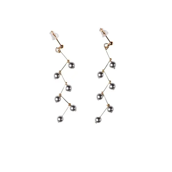 HEARTFELT LAYERS Tree Branch Chandelier Earrings Crystal Pearl